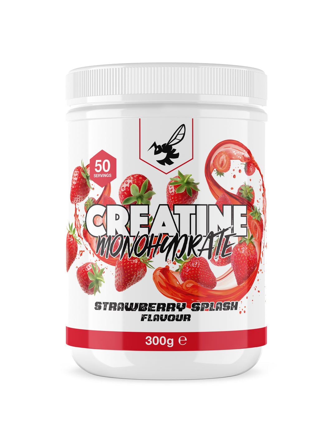 THE BUZZ! Creatine Monohydrate 300g Strawberry Splash – The Buzz!